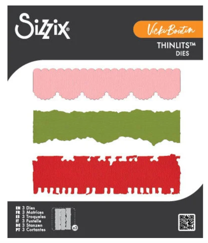 SIZZIX Thinlits Die Set - Double Edgers by Vicki Boutin - CANADA SHIPP ...