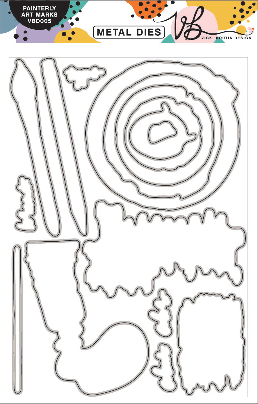Painterly Art Marks Die Set – Vicki Boutin Design