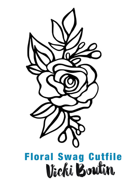 Floral Swag Cutfile – Vicki Boutin Design
