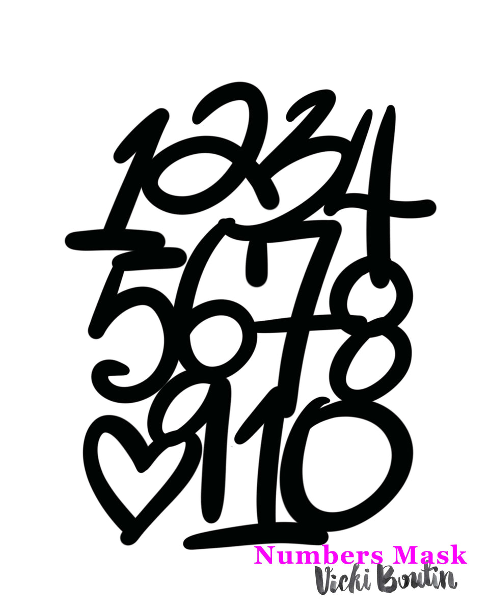Number Mask Free Cutfile – Vicki Boutin Design