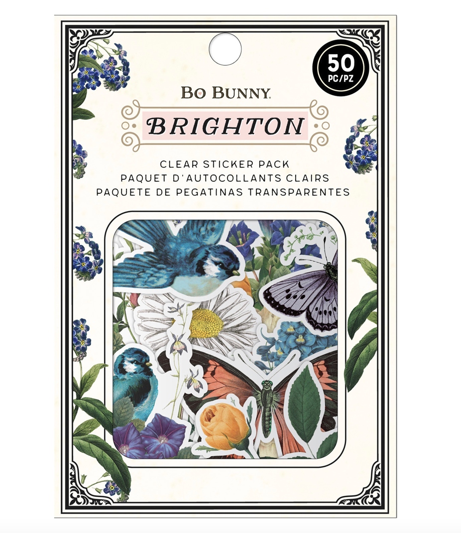 Brighton Clear Die Cut Stickers – Vicki Boutin Design