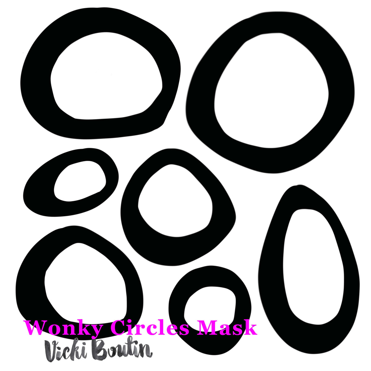 Wonky Circles Mask Free Cutfile – Vicki Boutin Design